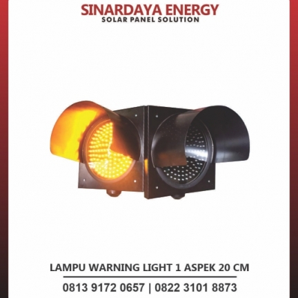 JUAL Lampu LED Tenaga Surya Warning Light