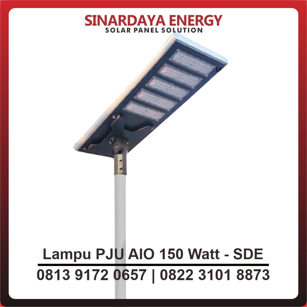 JUAL Lampu PJU Tenaga Surya All In One 150W – SDE