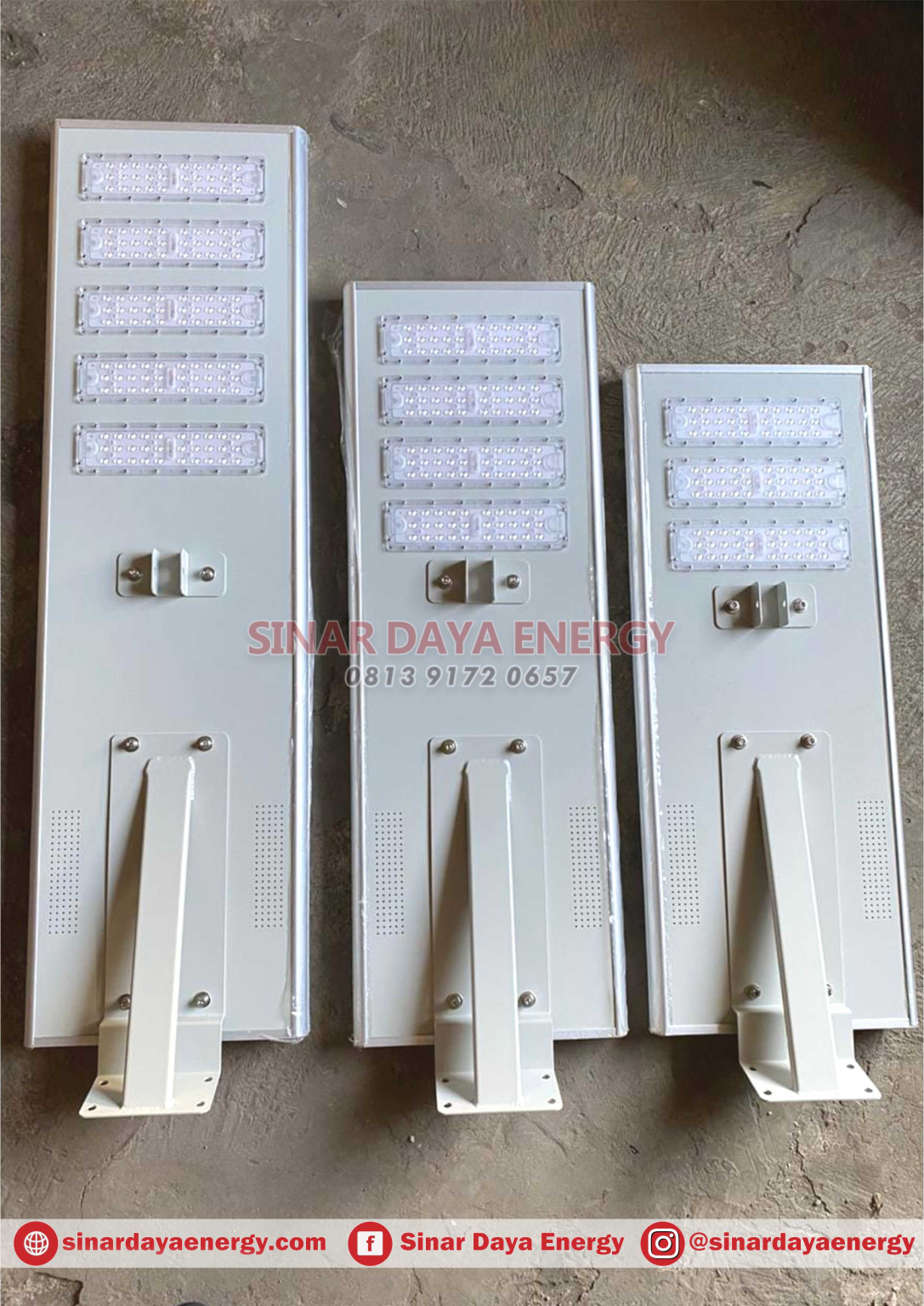 JUAL Lampu Pju Tenaga Surya All In One 60watt AIOM